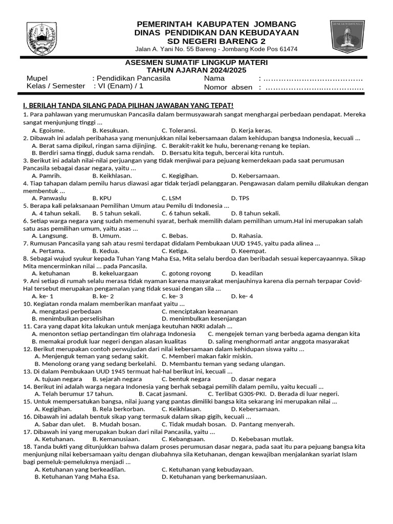Ok Slim PKN Bab1 Kelas 6 | PDF