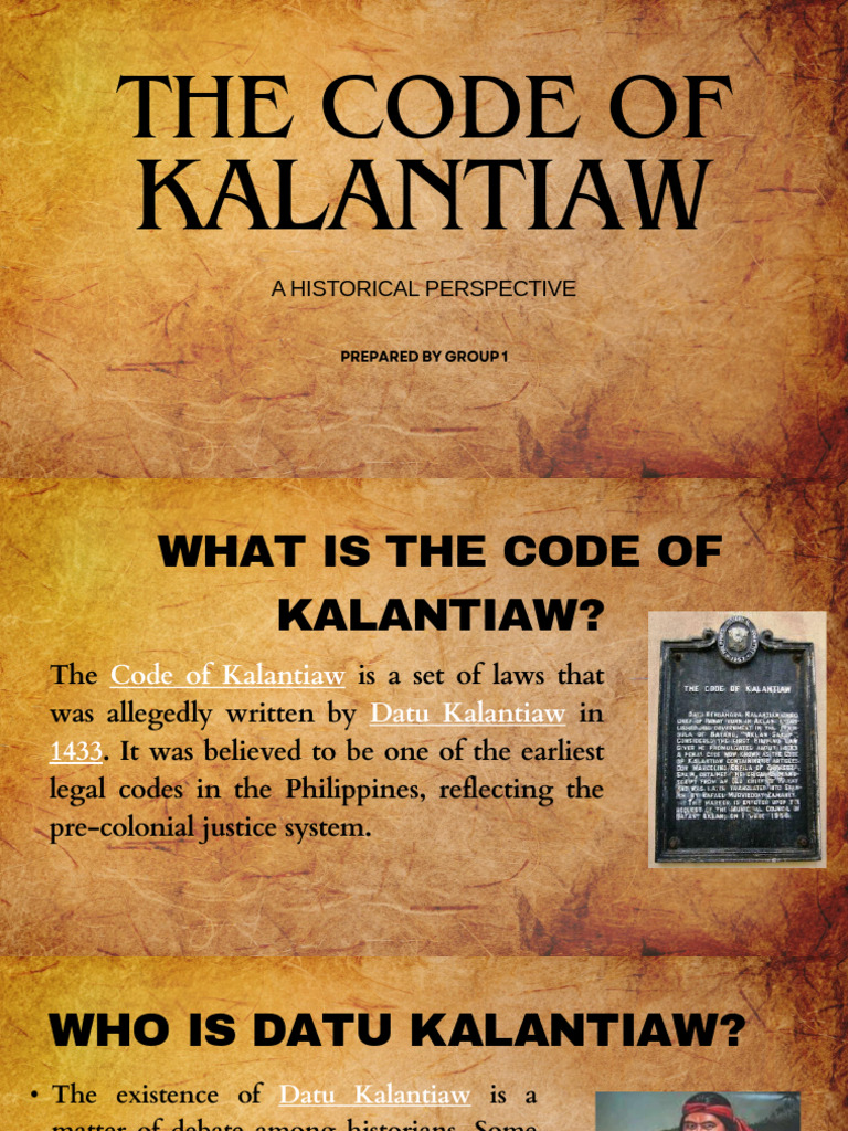 Code of Kalantiaw FINAL | PDF