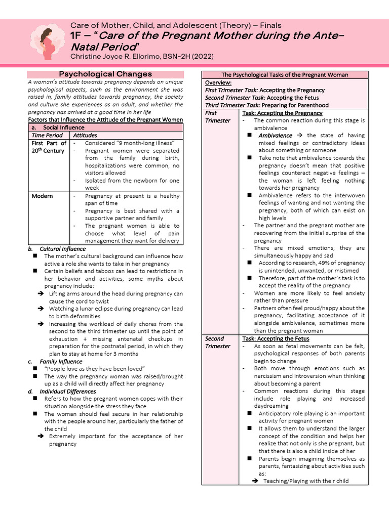1F Maternity Enhancement Lesson | PDF | Pregnancy | Uterus