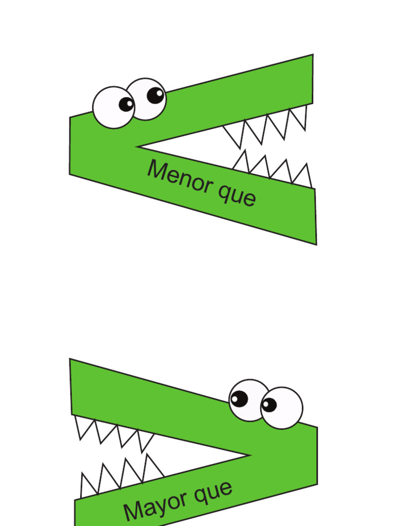 ? Cocodrilo Mayor Menor Que | PDF