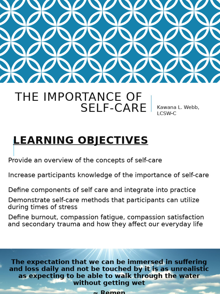 The Importance of Self-Care | PDF