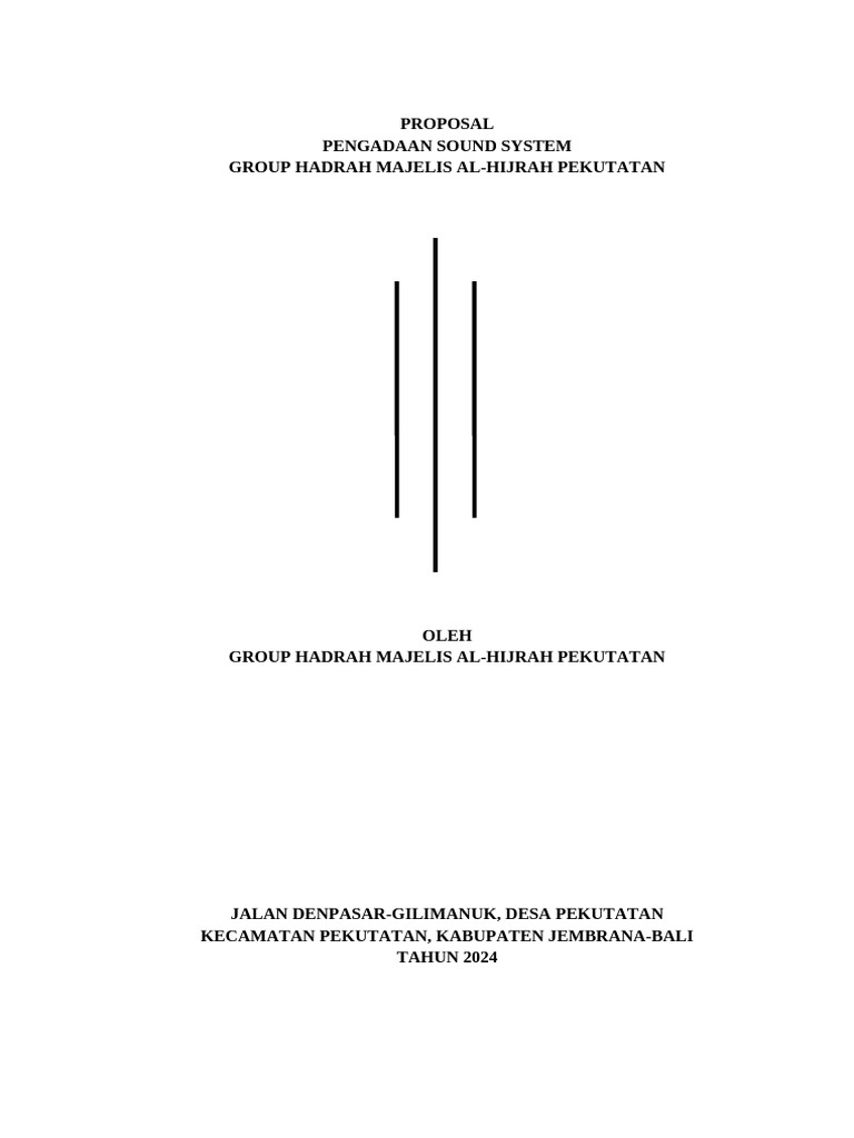 PROPOSAL SOUND SISTEM | PDF