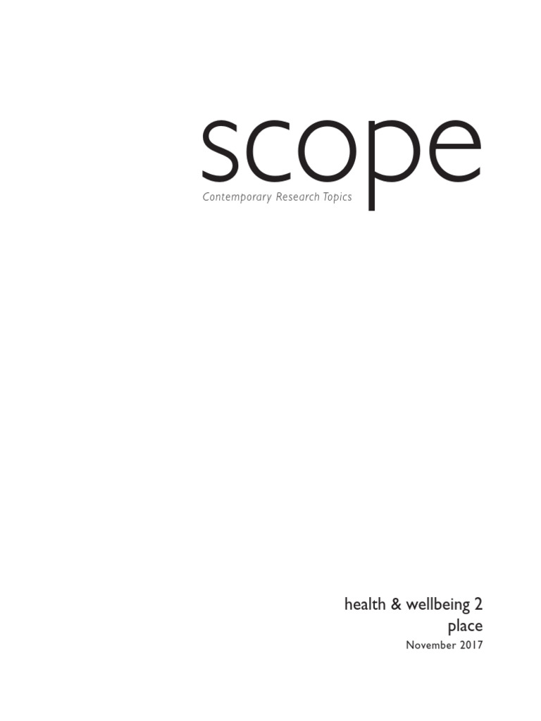 Scope Health and Activity Place REVISED | PDF