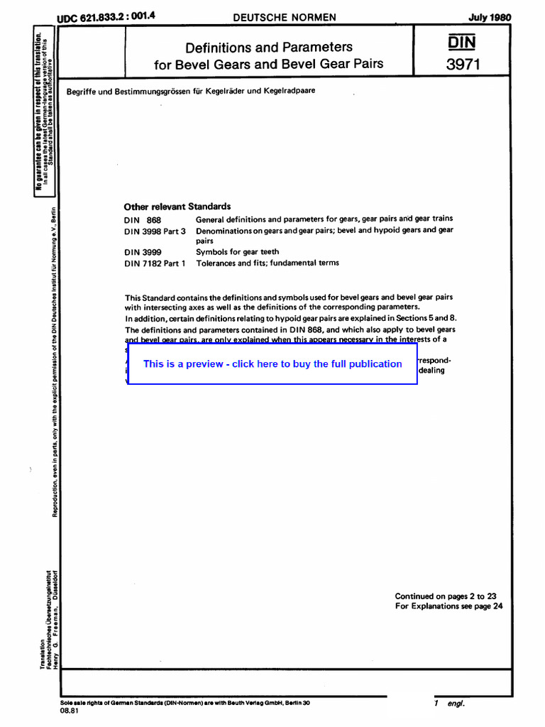 DIN 3971 1980 en | PDF