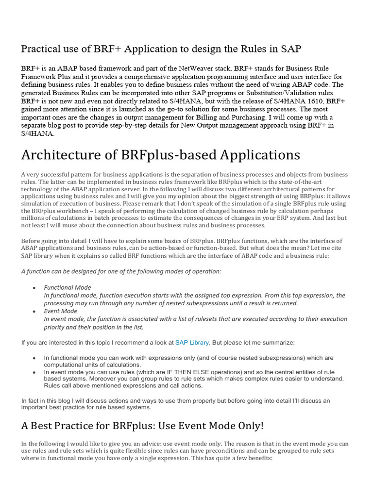 Brfplus Application To Design Pdf