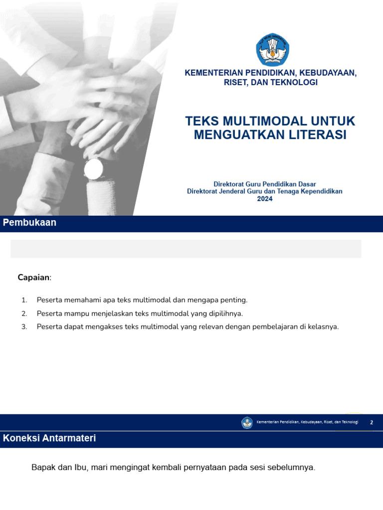 1C. Teks Multimodal Untuk Menguatkan Literasi | PDF