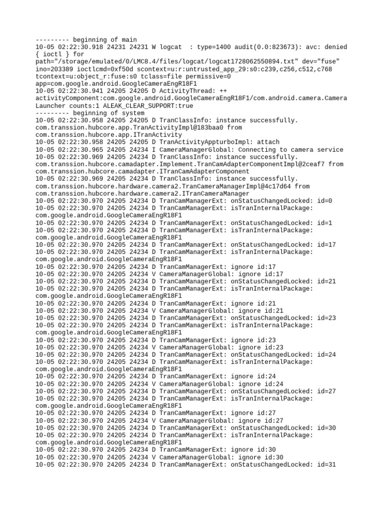 Log Cat 1728062550894 | PDF