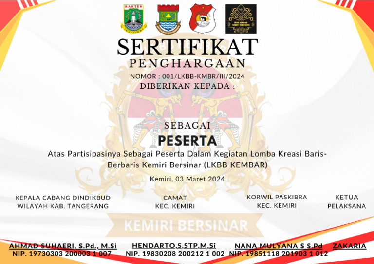 SERTIFIKAT LKBB REAL | PDF