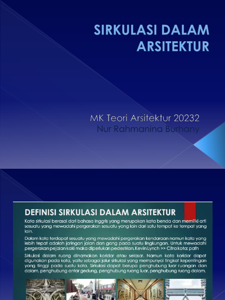 Sirkulasi Dalam Arsitektur | PDF