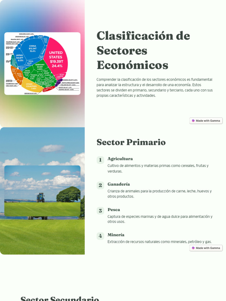 Clasificacion de Sectores Economicos | PDF
