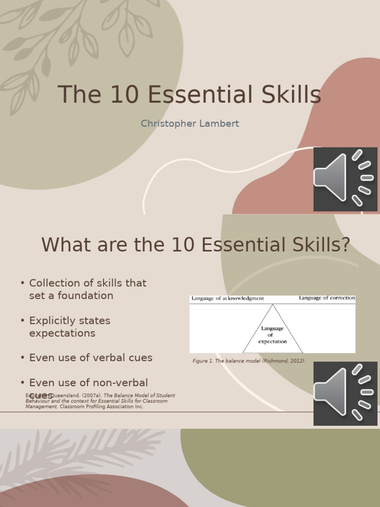 The 10 Essential Skills Presentation | PDF