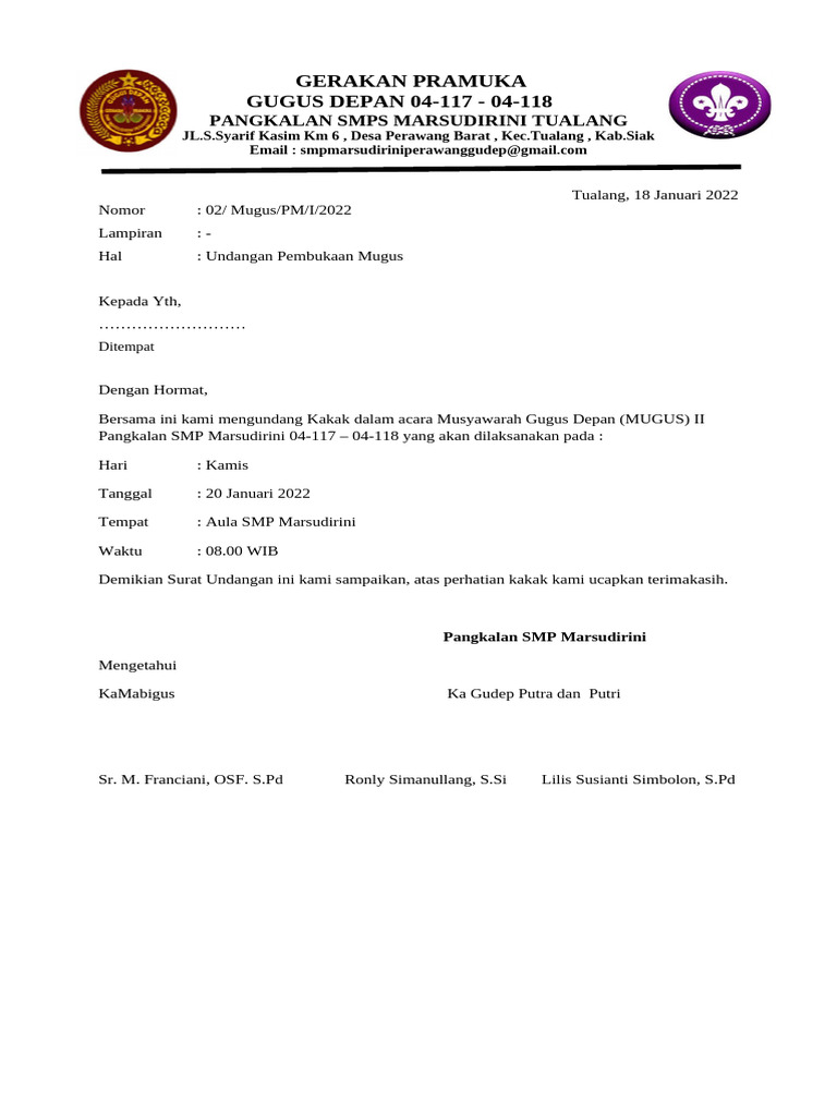 Undangan Mugus | PDF
