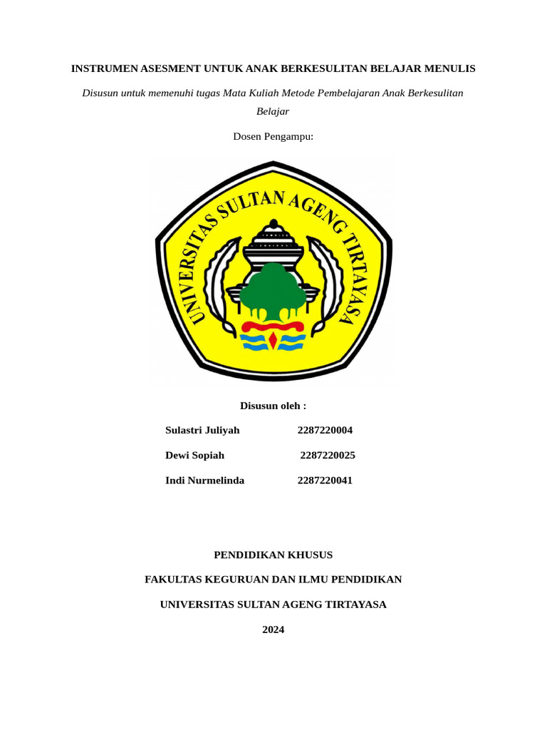 Instrumen Asesment Menulis | PDF