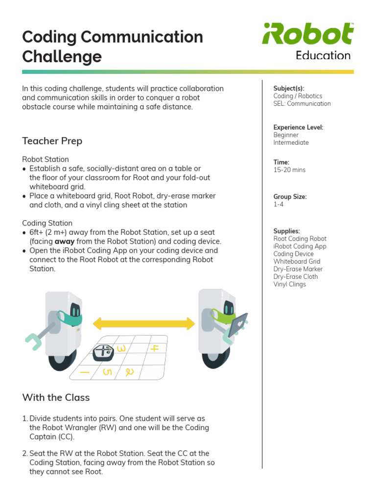 Coding Communication Challenge | PDF
