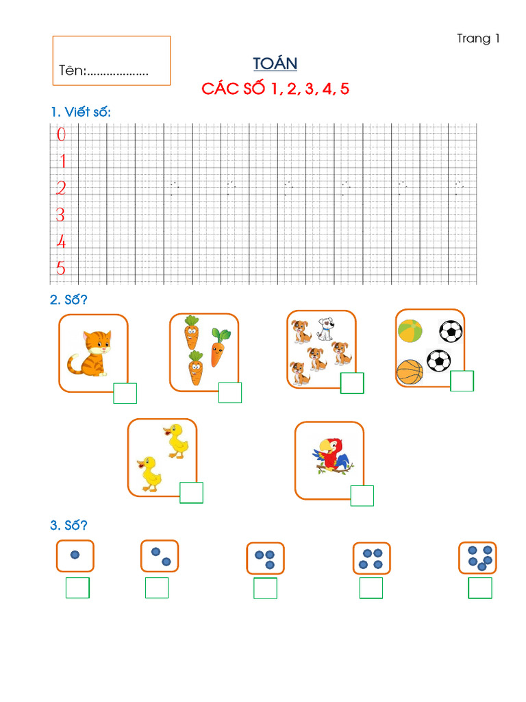 BT Bo Tro Toan Lop 1 Tap 1 Chuan | PDF