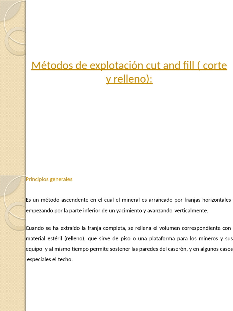 Cut and Fill (Corte y Relleno) | PDF