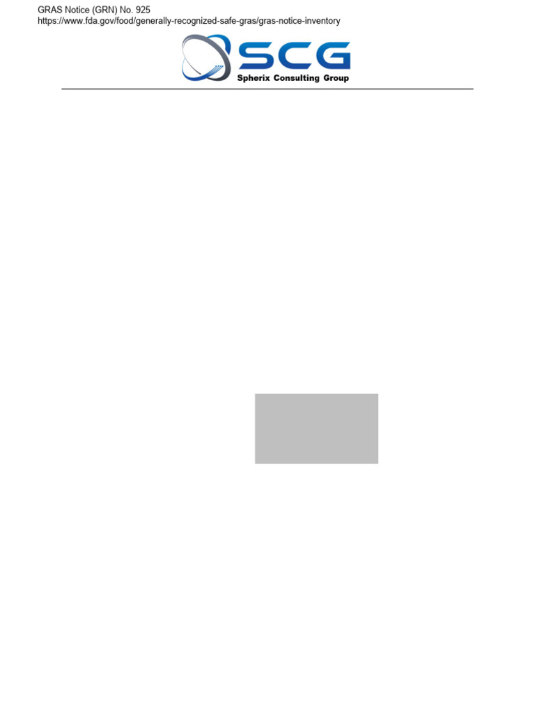 GRAS Notice GRN 925 3 Fucosyllactose | PDF | Escherichia Coli | Law
