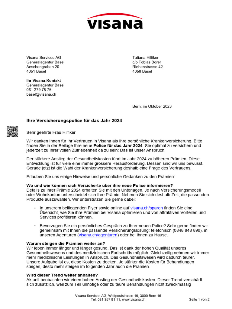 Visana KVG Police 2024 2 | PDF