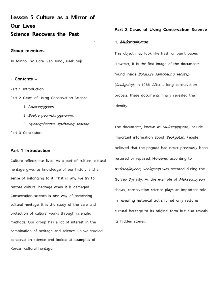 Lesson 5 Culture As A Mirror of Our Lives | PDF