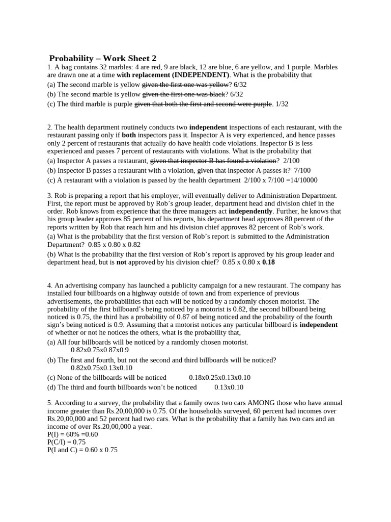 Probability - 2 | PDF