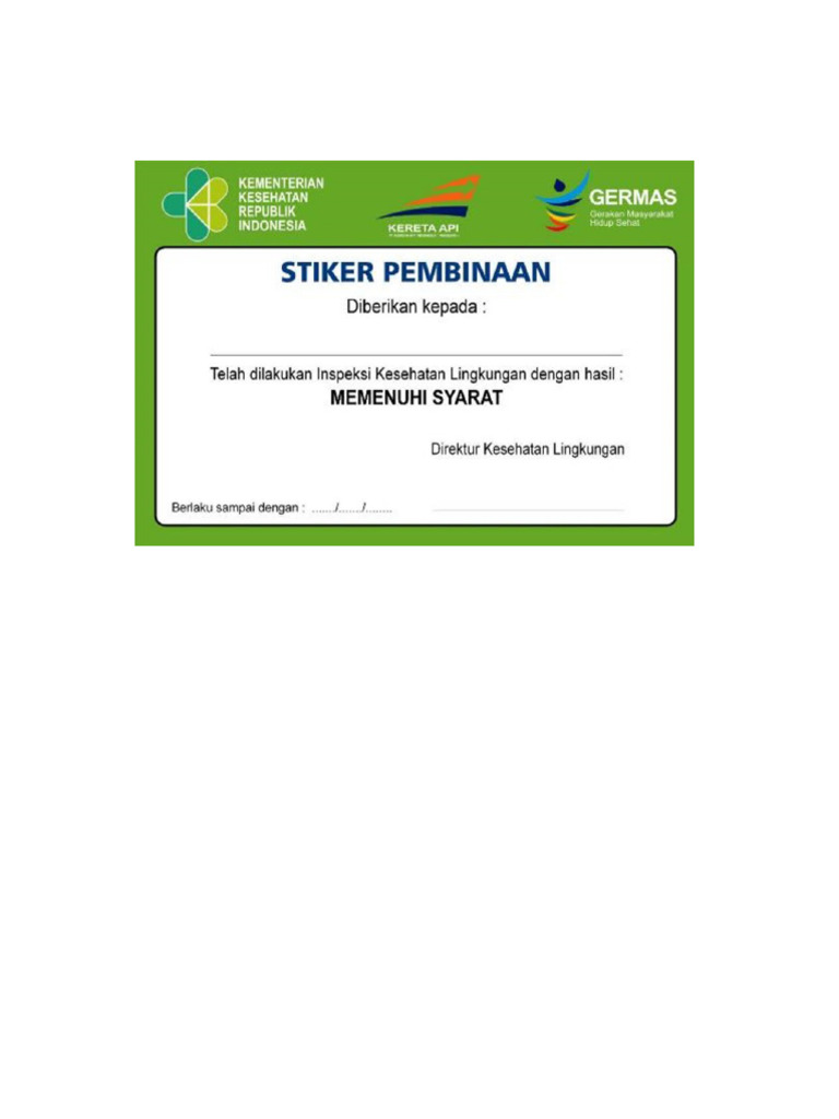 Stiker Pembinaan TPM | PDF