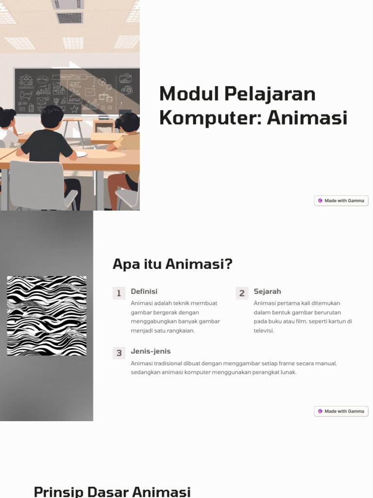 Modul Pelajaran Komputer Animasi | PDF | Teknologi & Rekayasa