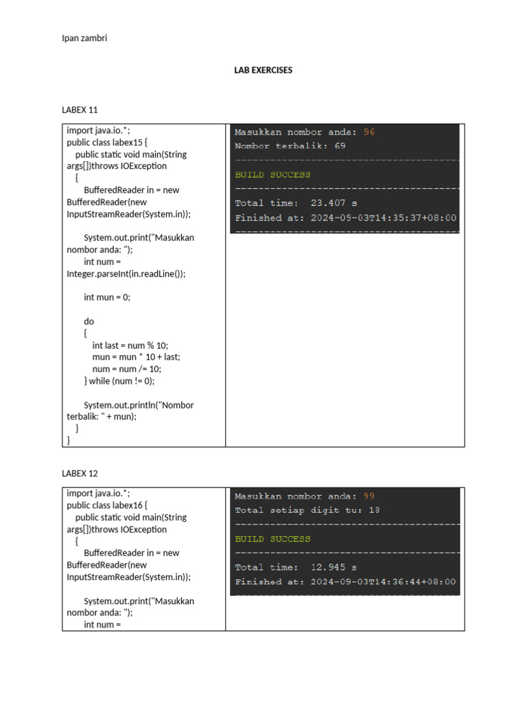 Lab Exercises 4.0 | PDF | Teaching Methods & Materials | Computers