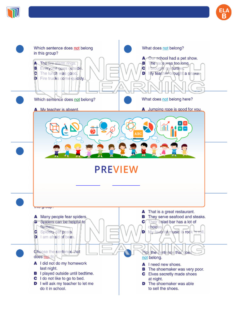 Worksheet Ela Grade 2 Unnecessary Information 0 | PDF | Data Management ...