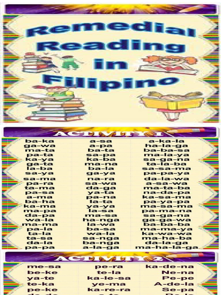 Rem. Reading in Filipino | PDF