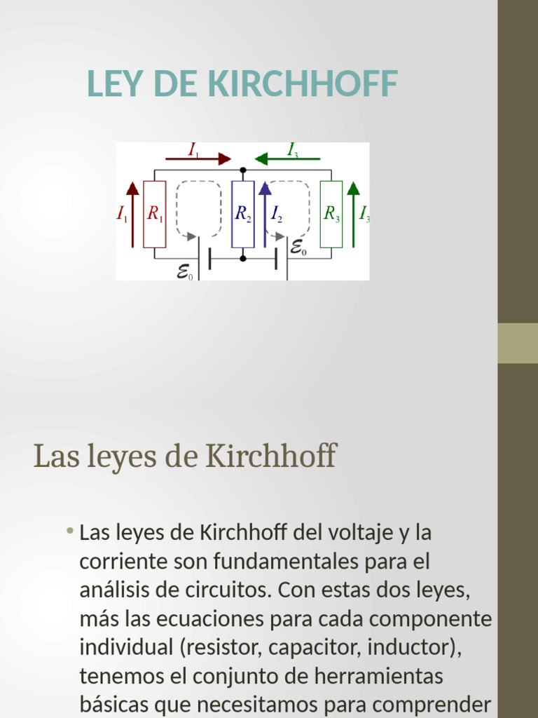 Ley Kirchhoff | PDF