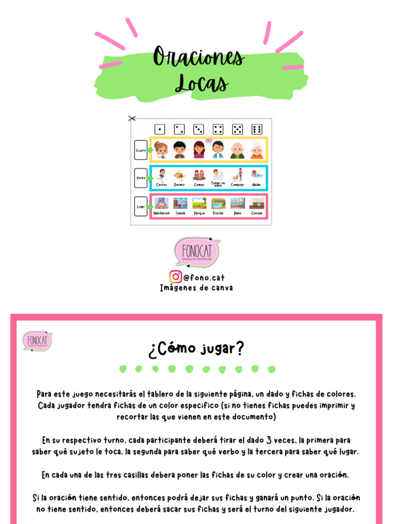 Oraciones Locas | PDF