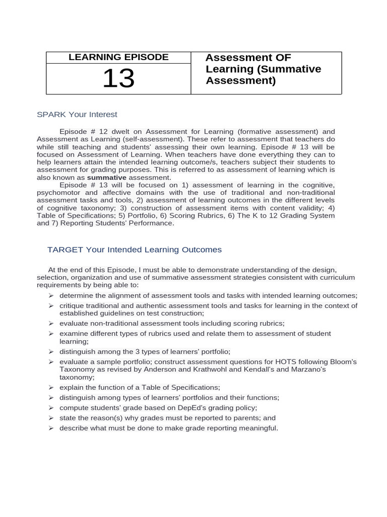Learning Episode 13-14 | PDF