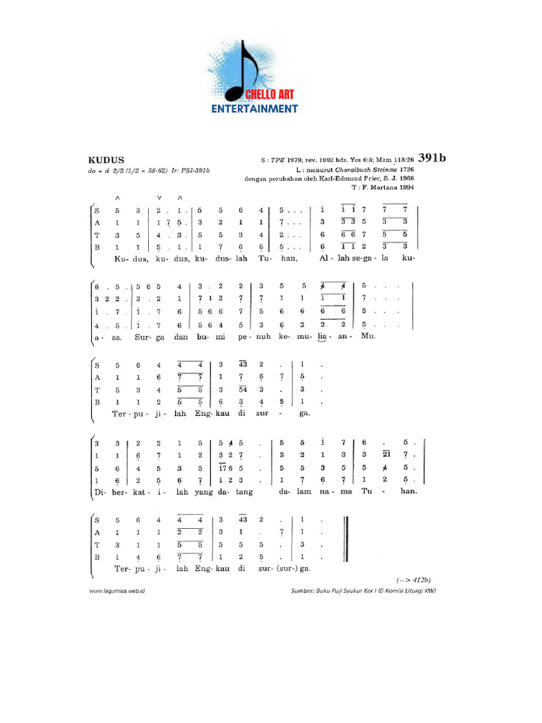 Ps-391b-Kudus Misa Raya II | PDF