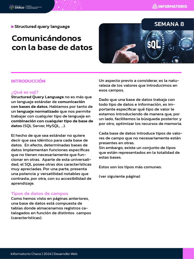 Material Complementario - SQL | PDF