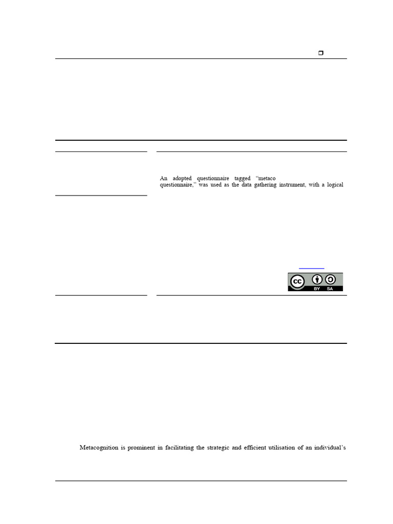 Metacognitive Reading Strategies: Gender, Locality, and Age Differences ... Metacognitive Reading Strategies: Gender, Locality, and Age Differences ...