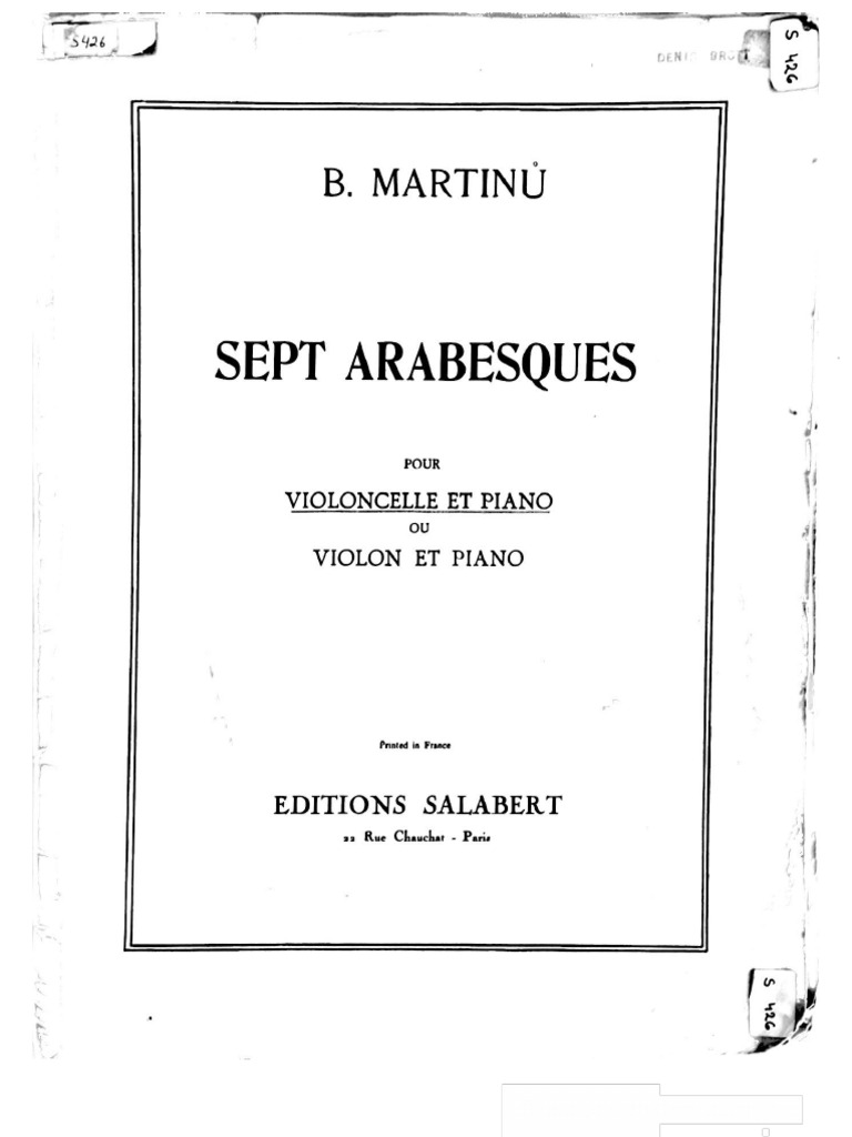 7 Arabesques | PDF