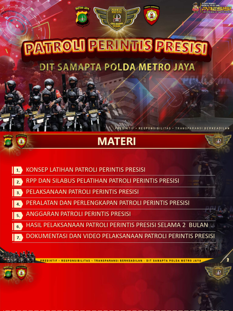 Tim Patroli Perintis Presisi 2023 Final (Edit Terakhir 10 Juni 2023 21.18) | PDF