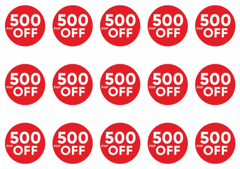500 Off Printable | PDF