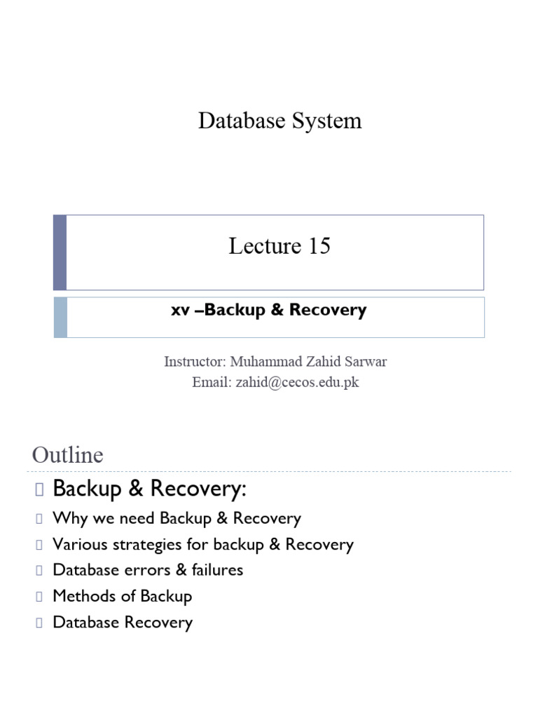 DB Lecture 10 | PDF
