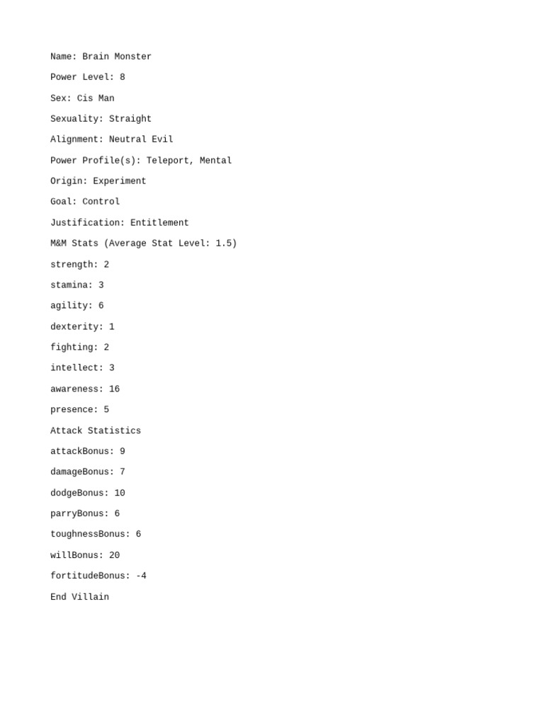 Brain Monster | PDF