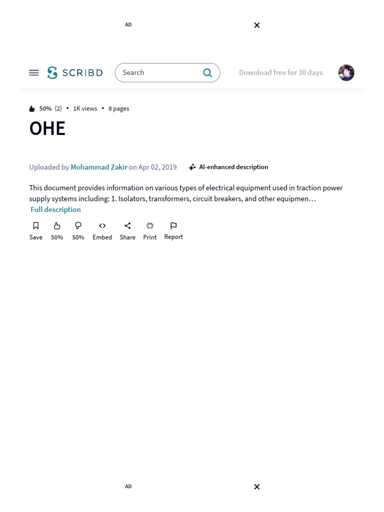 OHE - PDF - Transformer - Electrical Substation | PDF