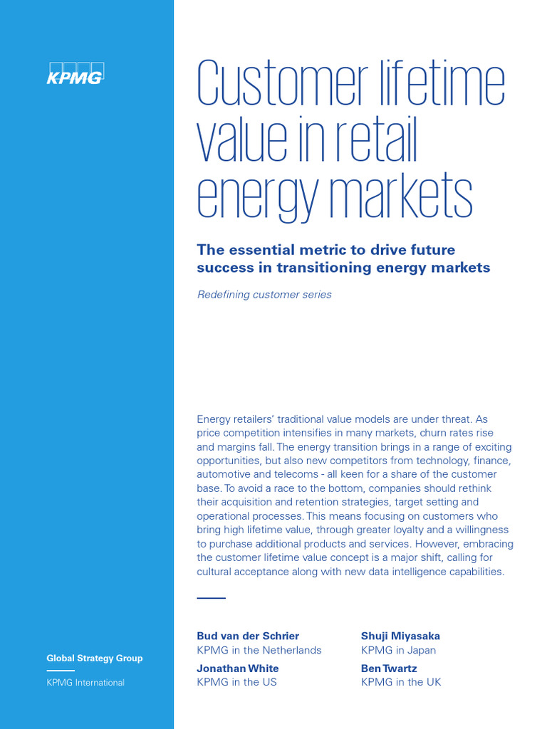 KPMG Customer Lifetime Value in Retail Energy Markets | PDF