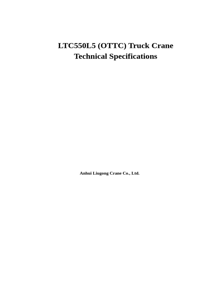 LTC550L5 OTTC Technical Specification en 20230610 | PDF