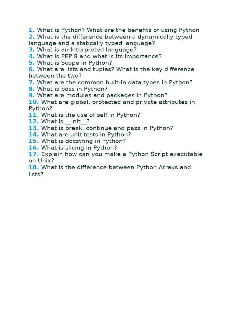 Introductory Python ClassNotes | PDF