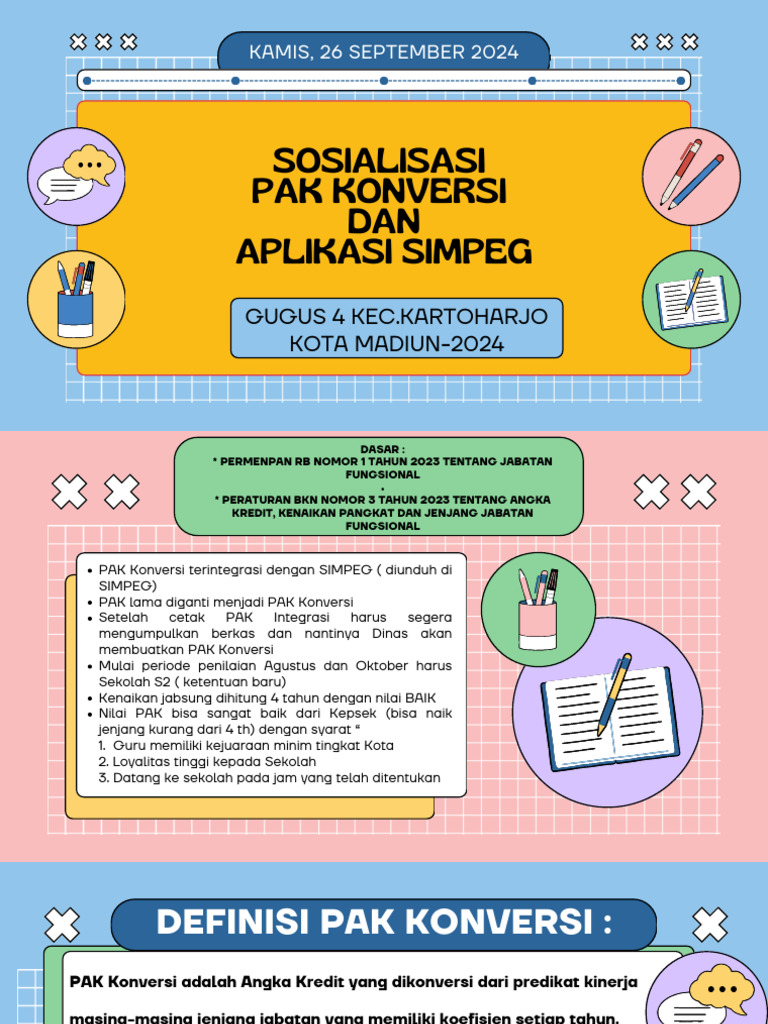 Sosialisasi Pak Konversi Dan Aplikasi Simpeg | PDF