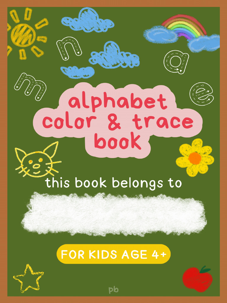 Animal Alphabet Color & Trace Book | PDF