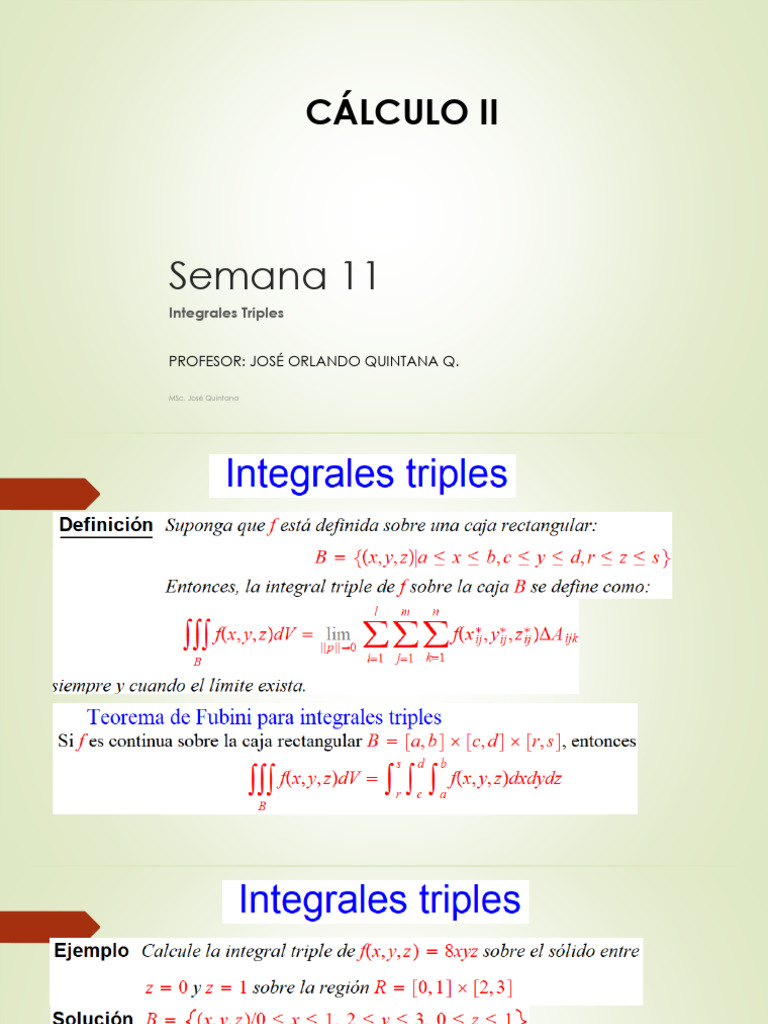 Integrales Triples | PDF
