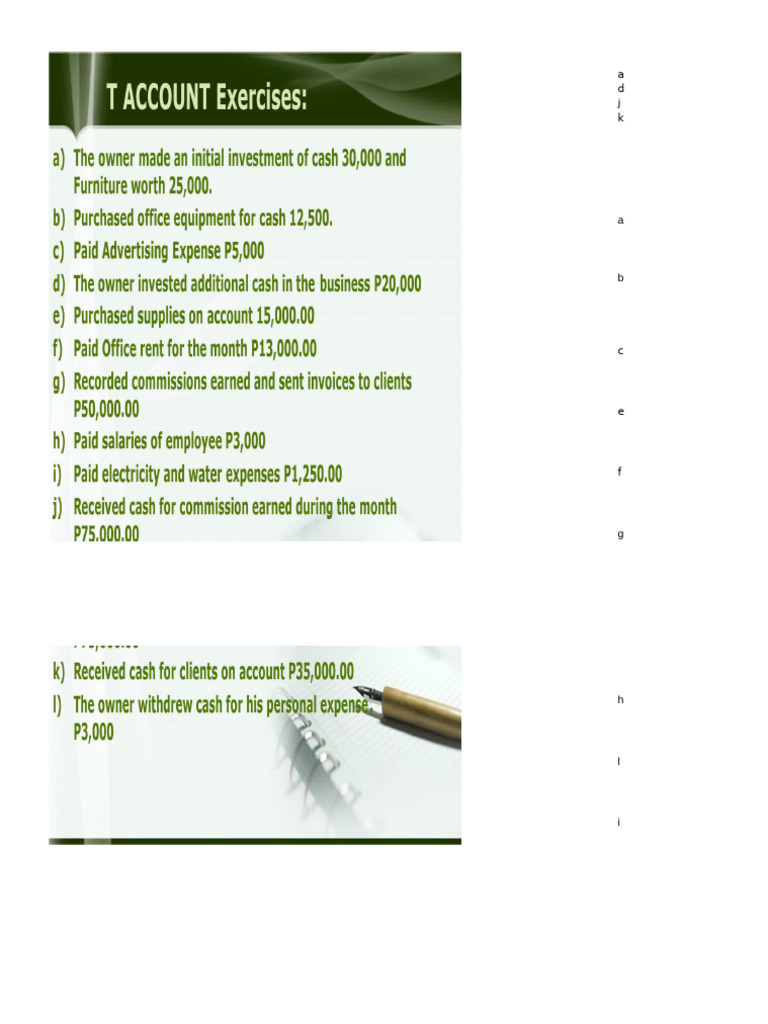 T - Accounts | PDF
