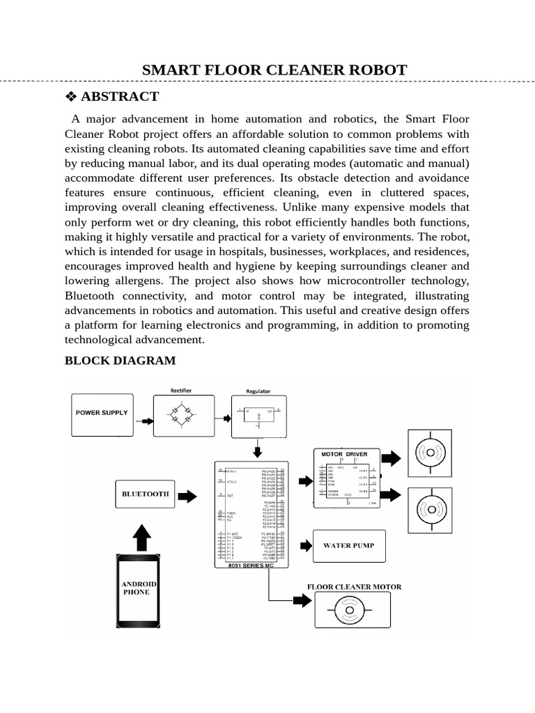 Ct-138 Smart Floor Cleaner Robot | PDF