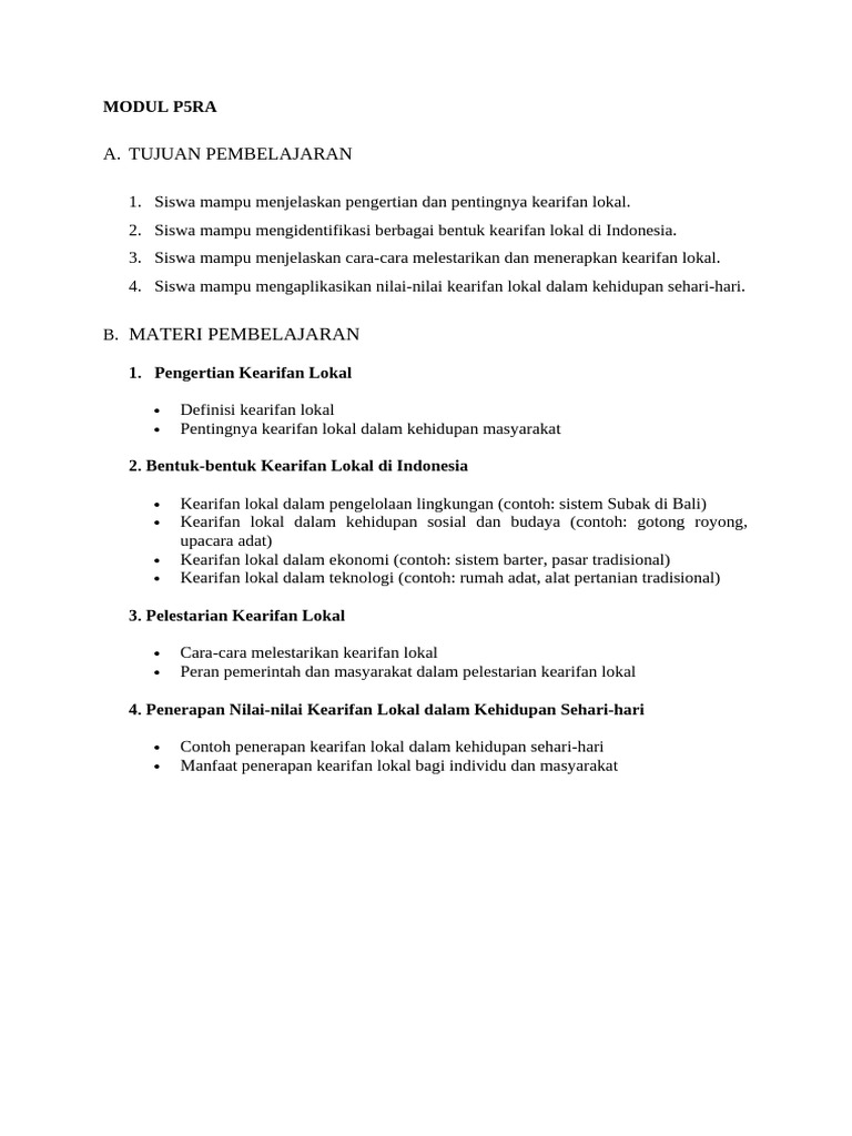 Materi P5ra | PDF